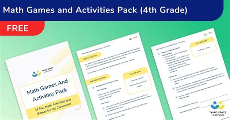 Math Games For Grade 4 Fun Activities No Screens Required