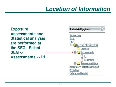 Ppt Introduction To The Dod Exposure Assessment Model And Doehrs Ih
