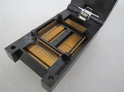Ic51 1004 397 Lqfp100 Qfp100 Burn In Socket Gold Plating Ic Testing