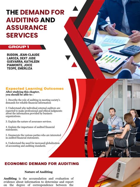 Group 1 Chapter 1 The Demand For Auditing And Assurance Services Pdf Audit Financial Statement