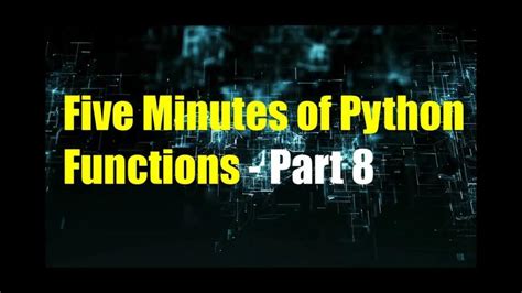 Benjamin Bennett Alexander On Linkedin 5 Minutes Of Python Functions