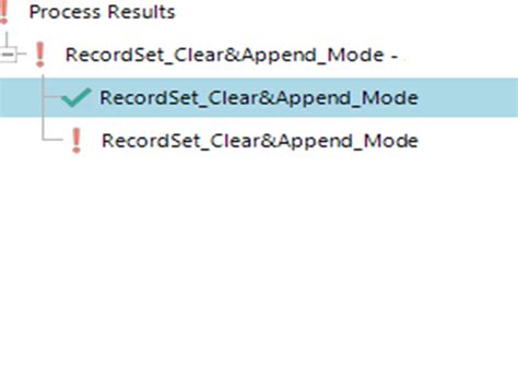 Different Recordset Modes In Worksoft Certify