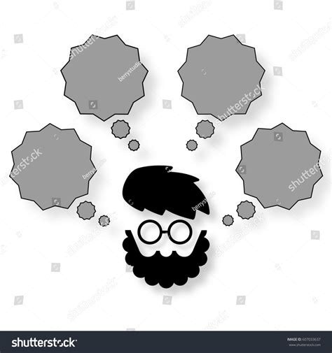 Man Thinking White Background Article Thinking Stock Illustration Shutterstock