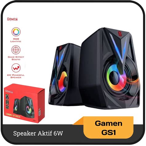 Jual Speaker Gamen Gs1 Robot Rs180 Laptop Pc Hp Gaming
