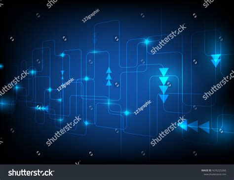Background Abstract Polygon Data Technology Communication Stock Vector Royalty Free 1676225266