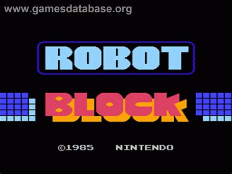 Stack Up Nintendo Nes Artwork Title Screen