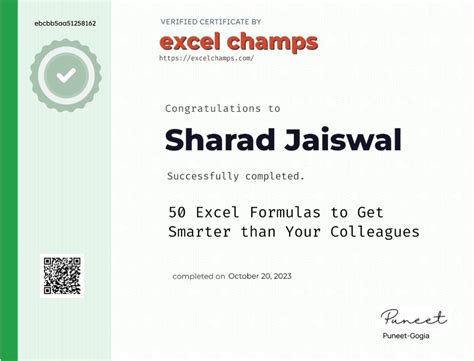 Sharad Jaiswal On Linkedin Excelchamps