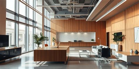 Modern Office Workspace Design Dynamic Architecture And Professional Aesthetics For A Productive