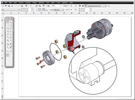 Создание технической иллюстрации при помощи corel designer technical