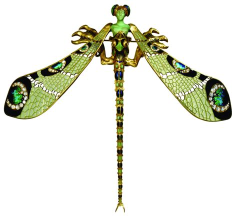 Dragonfly Woman Corsage Ornament C 1897 98 René Lalique