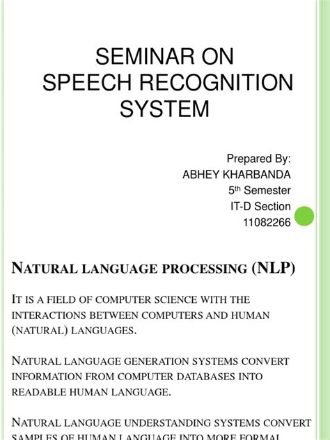 Speech Recognisation Pdf Speech Recognition Communication