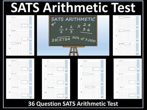 Sats Arithmetic Test Inspire And Educate By Krazikas