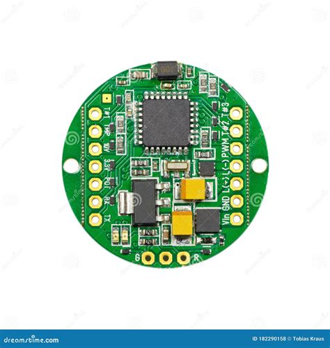 Green Round Led Pulse Width Modulation Dimmer Pcb Board Surface Mount