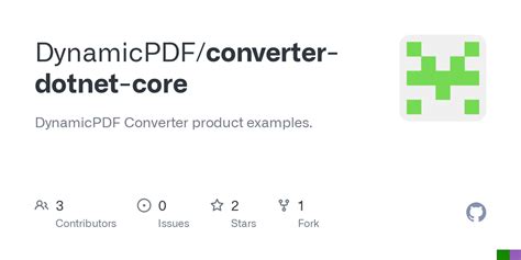 Github Dynamicpdf Converter Dotnet Core Dynamicpdf Converter Product