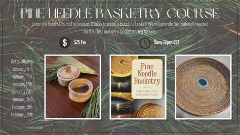 Pine Needle Basketry Class Alapark