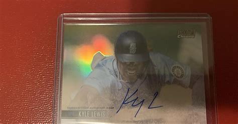 Kyle Lewis 2021 Stadium Club Chrome Auto Gold Refractor Album On Imgur