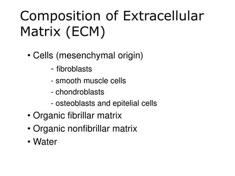 PPT Extracellular Matrix PowerPoint Presentation Free Download ID 9506685