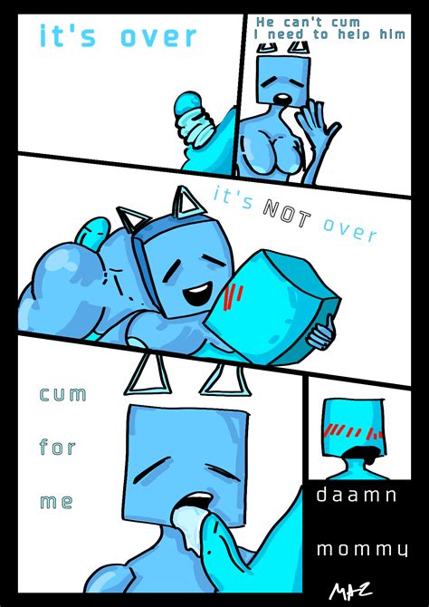 Rule 34 Blue Body Comic Comic Page Cube Jsab Cube Head Dialogue