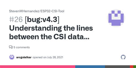 Bugv43 Understanding The Lines Between The Csi Data Feed · Issue 26 · Stevenmhernandez
