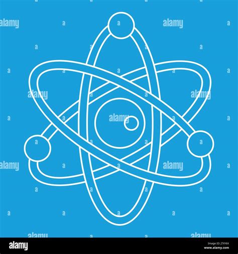 Model Of Atom Icon Outline Style Stock Vector Image And Art Alamy