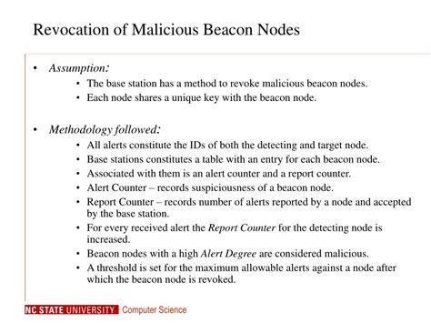 Ppt Detecting Malicious Beacon Nodes For Secure Location Discovery In