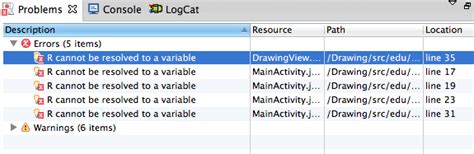 java r cannot be resolved to a variable stack overflow