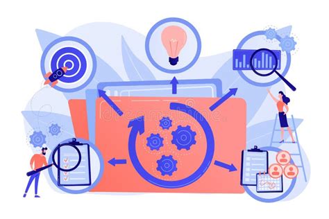 Project Life Cycle Vector Illustration Stock Vector Illustration Of