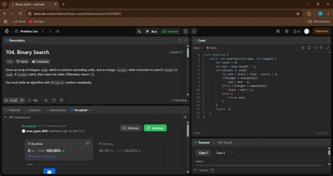 Leetcode Java Binarysearch Problemsolving Codingjourney Techcareer Aman Gupta