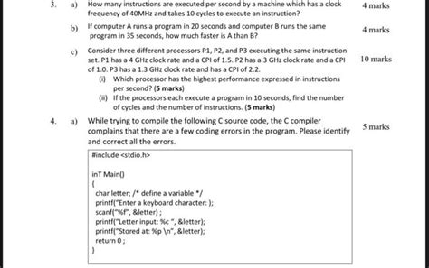 solved how many instructions are executed per second by a