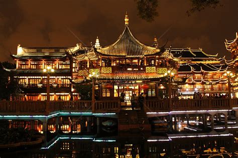 上海豫园夜景高清图片下载 正版图片500059836 摄图网