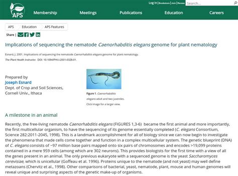 implications of sequencing caenorhabditis elegans genome for plant