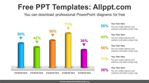 3d Column Chart Ppt Diagram For Free