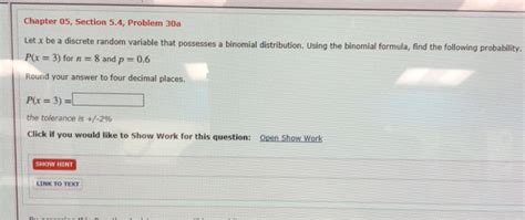 solved chapter 05 section 5 4 problem 30a let x be a