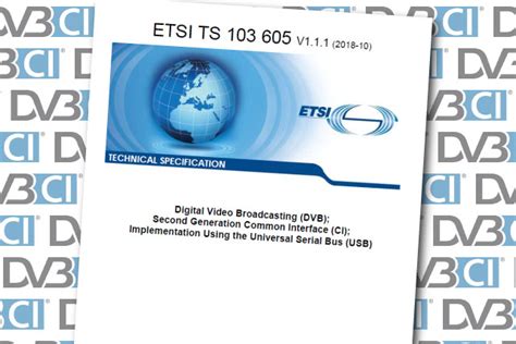 Second Generation DVB CI Standard Published DVB