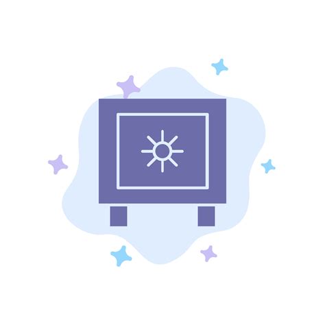 Locker Lock Global Logistic Blue Icon On Abstract Cloud Background 19119322 Vector Art At Vecteezy