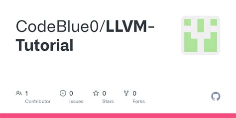github codeblue0 llvm tutorial