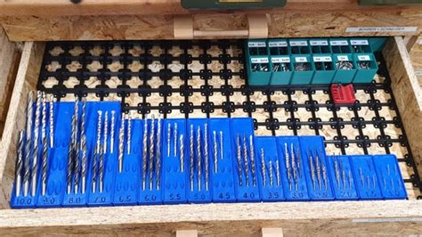 Gridfinity Low Profile Drill Bit Display R Gridfinity