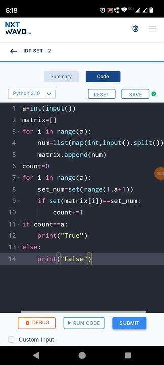 Unique Matrix Using Python Ccbp Nxtwave Coding Nxtwaveccbp Python Programming Pythoncoding