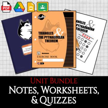 Middle School Math Triangles And The Pythagorean Theorem Unit TpT