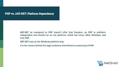 Php Vs Aspnet How To Choose The Right One Ppt