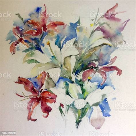 추상 밝은 색상 장식 배경 꽃 무늬 핸드메이드 꽃의 아름다운 부드러운 낭만적 인 꽃다발 0명에 대한 스톡 벡터 아트 및 기타 이미지 Istock