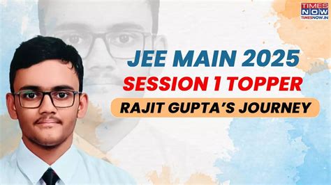 Jee Main 2025 Topper Speaks Enrolling In Coaching In Class 6 Helped Build Foundations