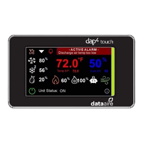 Data Aire Dap4 Touch Control System User Manual Manualslib