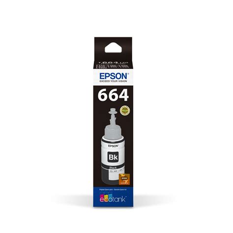 Botella De Tinta Negra T66 Epson