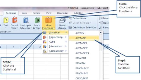Raj Excel Working With Average Function In Excel