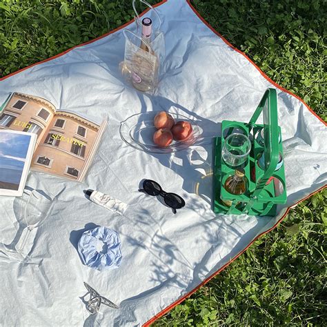 스튜디홈 피크닉매트 라인 컬러 피크닉 매트 나일론 옥스퍼드 방수 발수 원단 [스튜디홈 자체 제작] 위시버킷