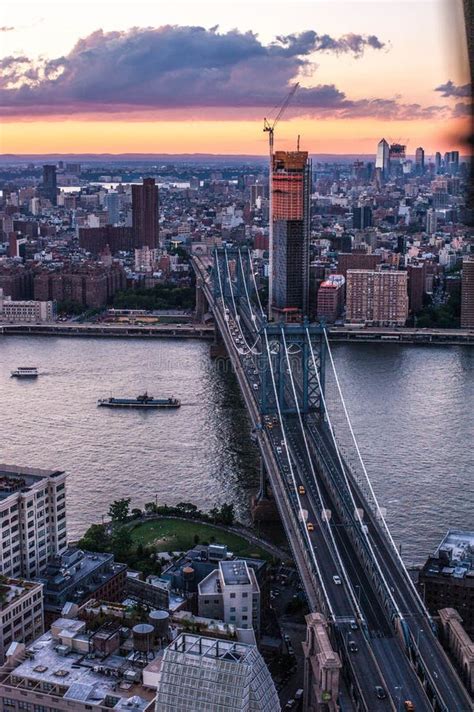 New York City Skyline Full View Of Gird On East Side Of City Stock Image Image Of Landmark