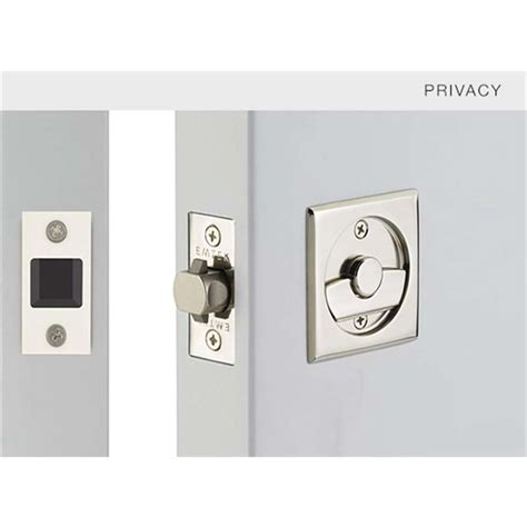 Emtek 2135 Square Tubular Privacy Pocket Door Lock