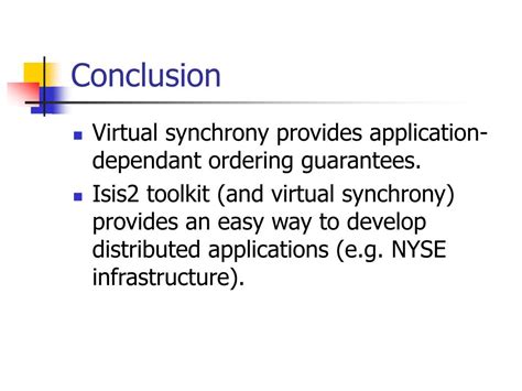Ppt Exploiting Virtual Synchrony In Distributed Systems Powerpoint