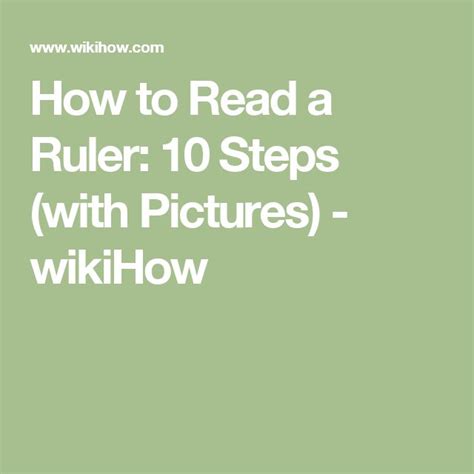 How To Read A Ruler 10 Steps With Pictures WikiHow